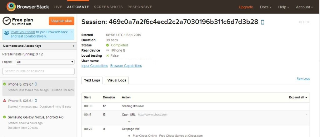 Test Result - Qxf2 BLOG
