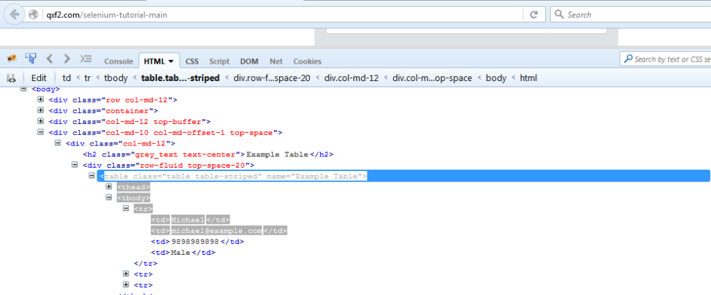 xpath_blog_table - Qxf2 BLOG