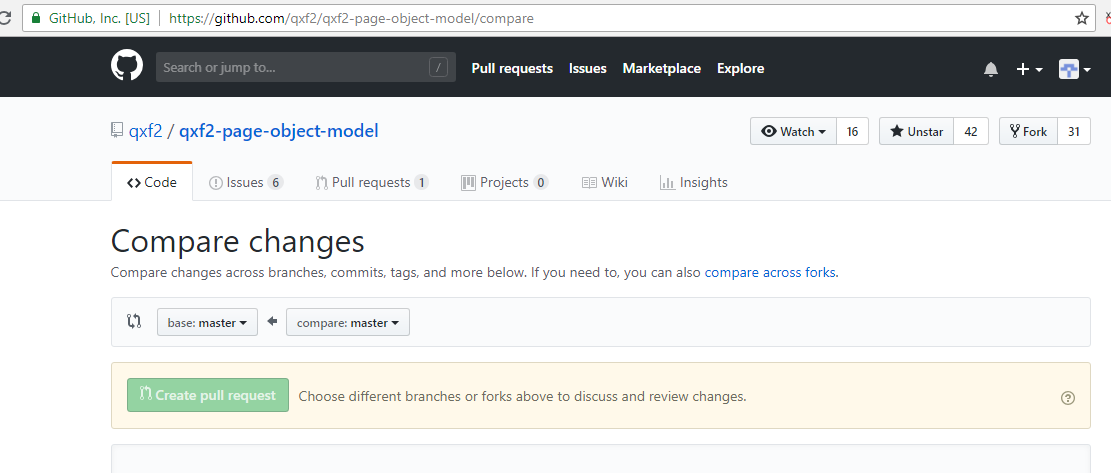 compare accross forks - Qxf2 BLOG