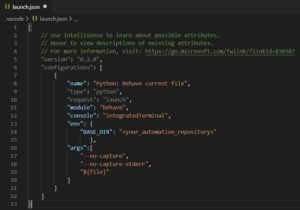 Run python behave from Visual Studio Code - Qxf2 BLOG