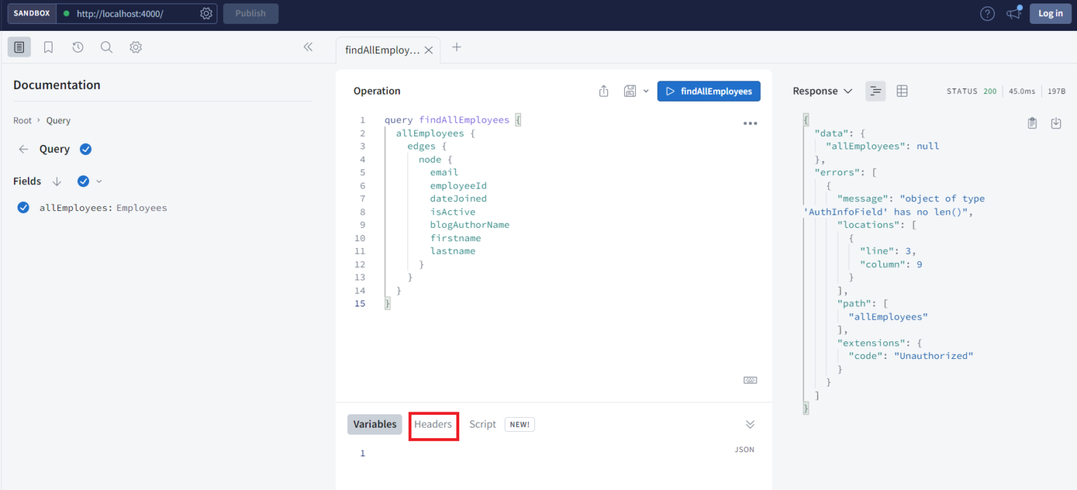 Virtualizing GraphQL Microservice using Apollo Server