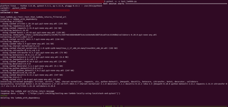 Testing AWS Lambda locally using LocalStack and pytest - Qxf2 BLOG Testing AWS Lambda locally using LocalStack and pytest - Qxf2 BLOG